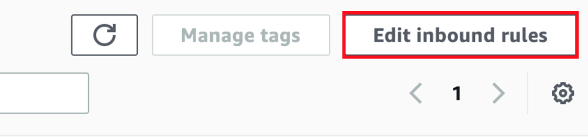 Create AWS Inbound Rules